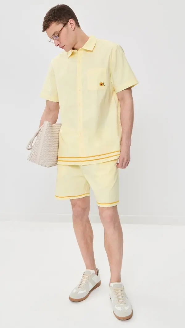 Fanm Mon Talha Embroidered Linen Shorts