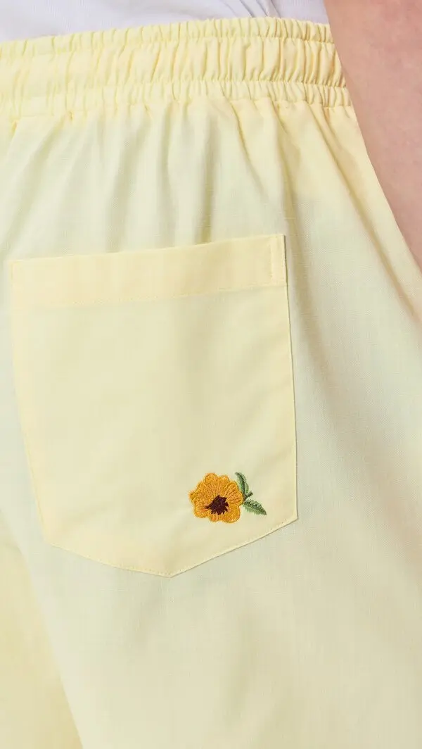 Fanm Mon Talha Embroidered Linen Shorts