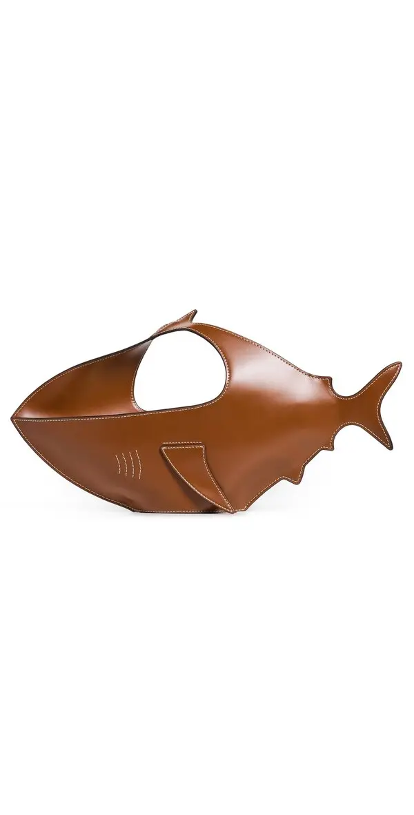 Staud Shark Handbag - Tabac