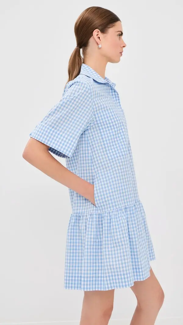 Simkhai Criss Mini Dress - Cloud Gingham