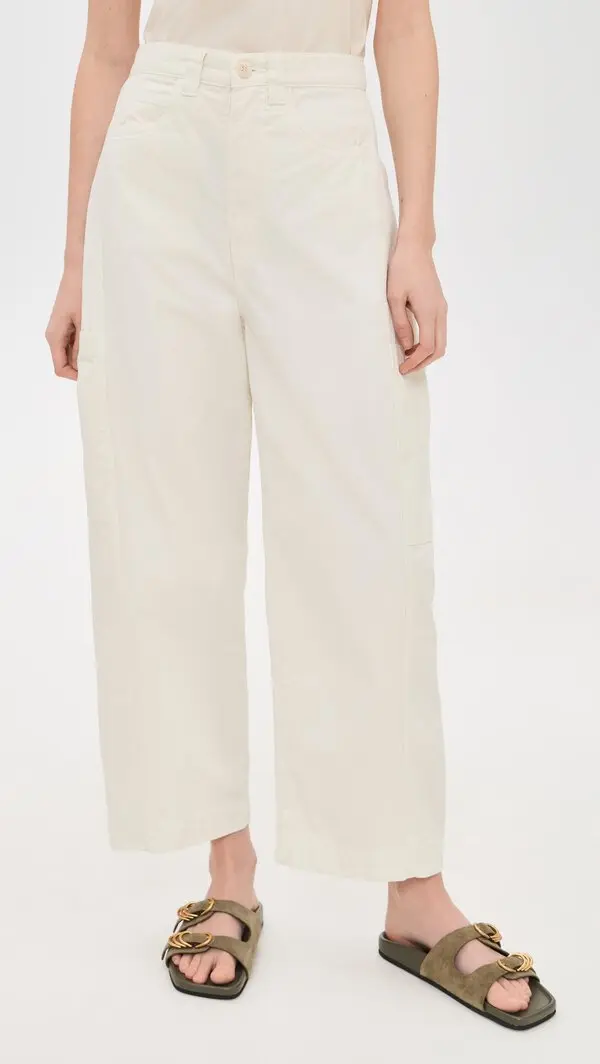 JAMIE HALLER The Baggy Painter Crop Trousers