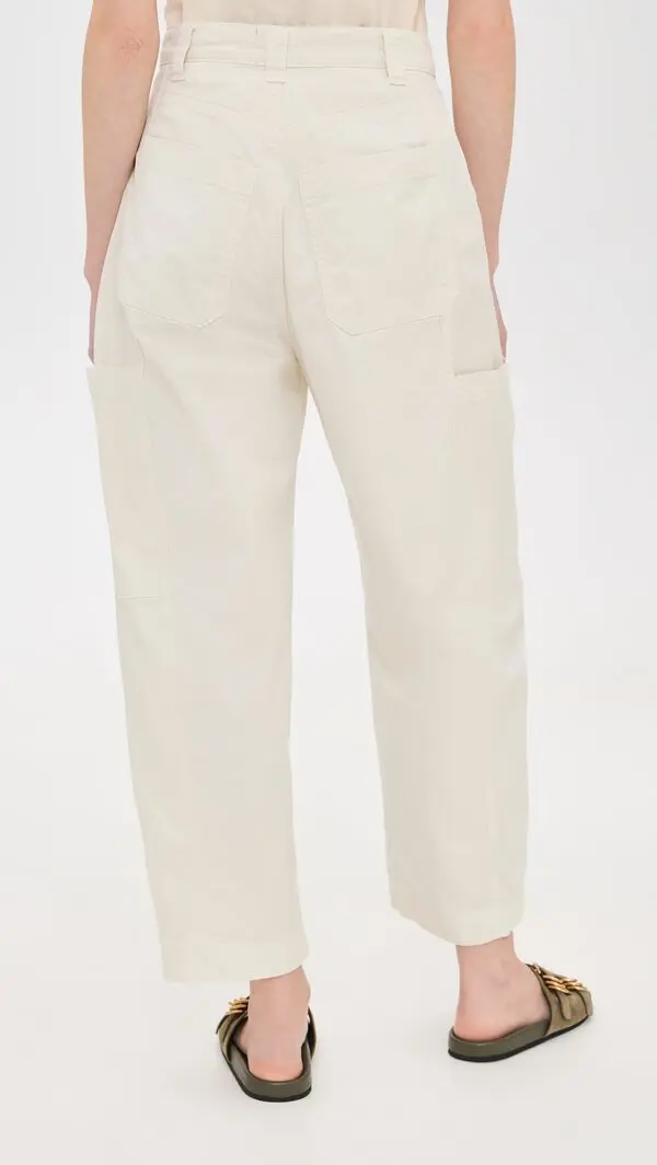 JAMIE HALLER The Baggy Painter Crop Trousers