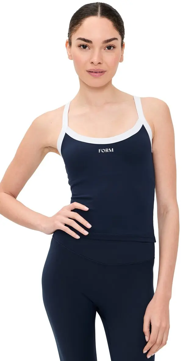 FORM Impact Tank - Navy W/ White Contrast