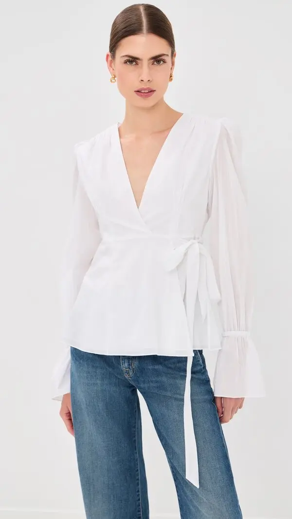 Azeeza Willow Peplum Top