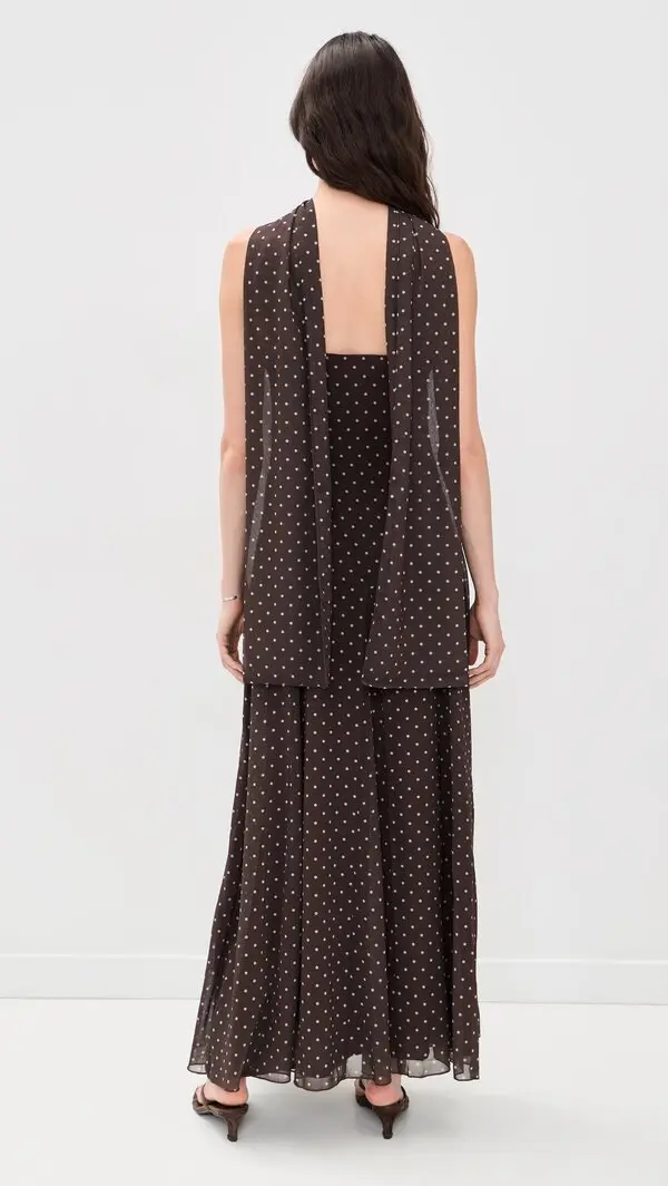 4TH & RECKLESS Kathani Polka Dot Maxi Dress