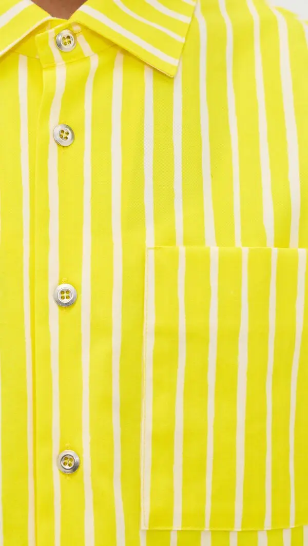 Marimekko Jokapoika Kioski Button-down Shirt With Striped Pattern
