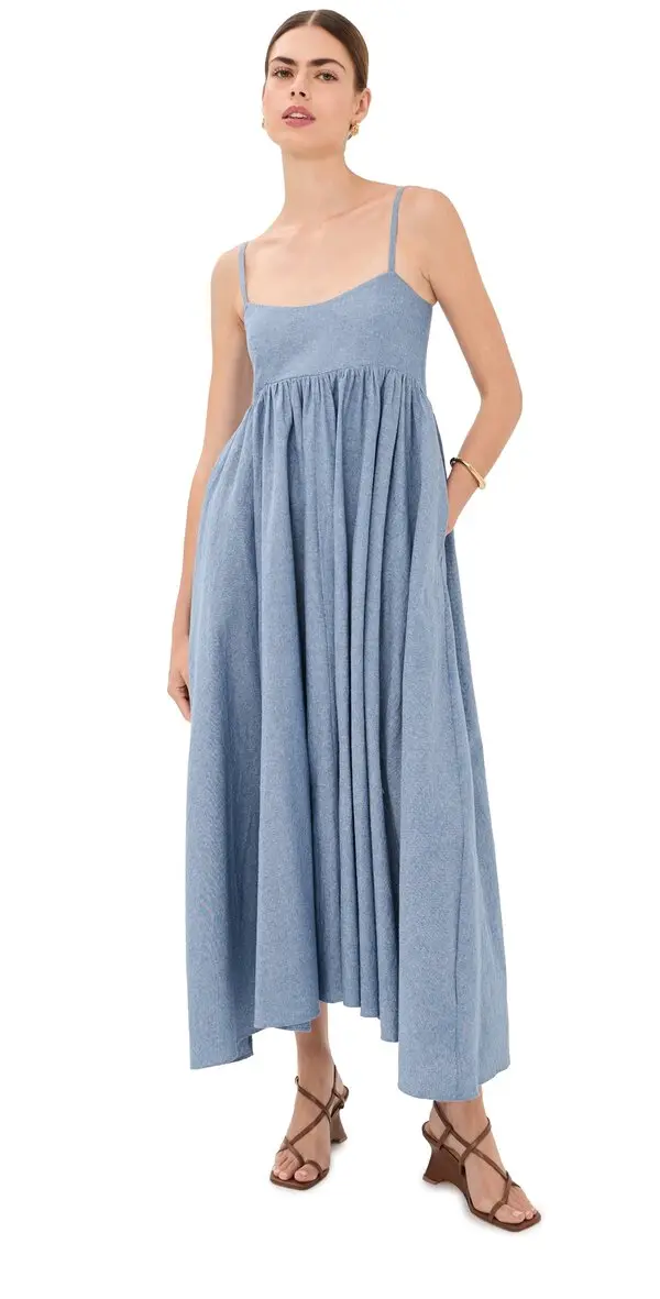 Azeeza Rachel Midi Dress - Medium Denim