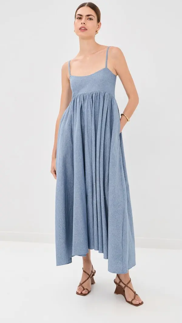 Azeeza Rachel Midi Dress - Medium Denim
