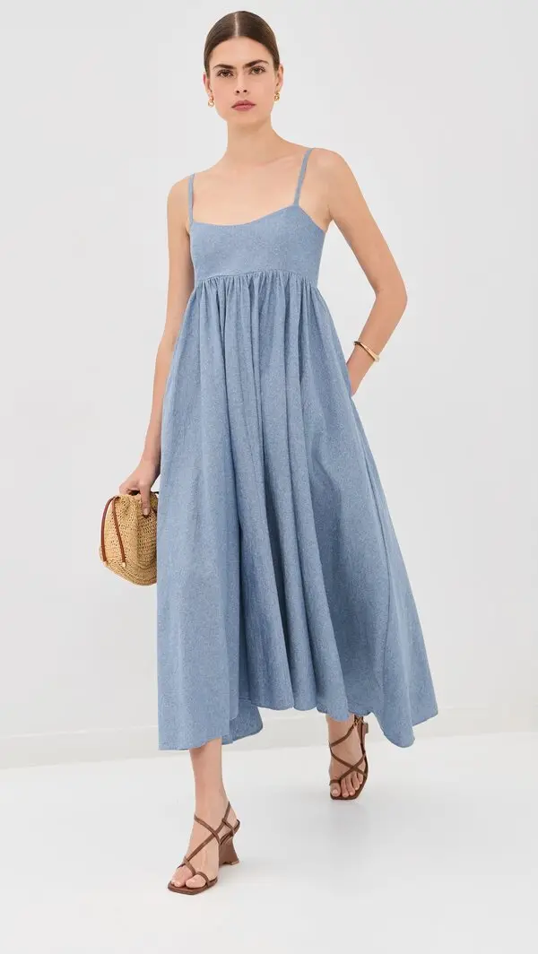 Azeeza Rachel Midi Dress - Medium Denim