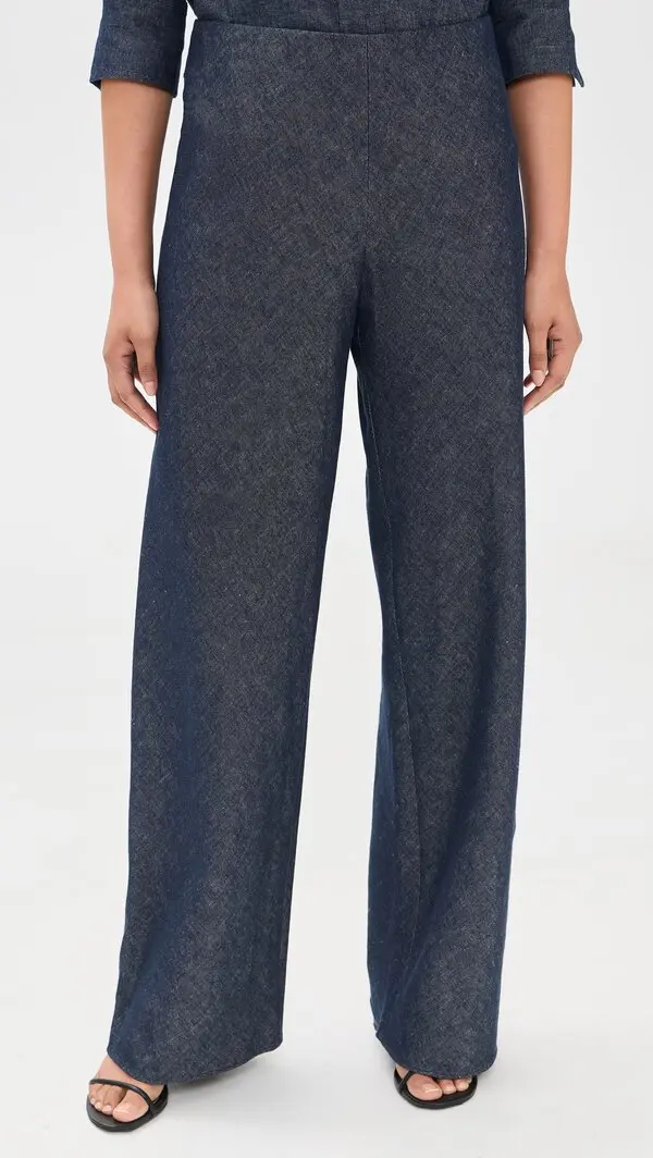 Vince Colette Chambray Bias Pants - Indigo