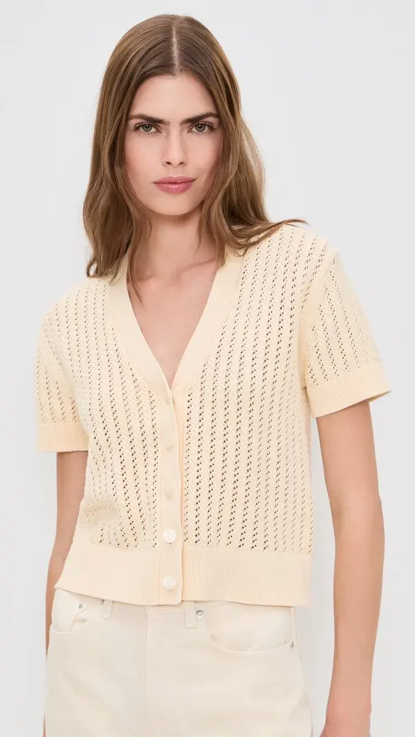 ANINE BING Flynne Cardigan - Cream