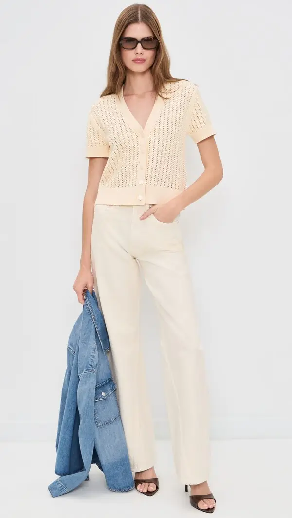 ANINE BING Flynne Cardigan - Cream