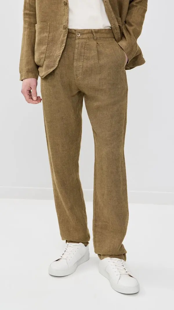 ALEX CRANE Pleated Alta Trousers