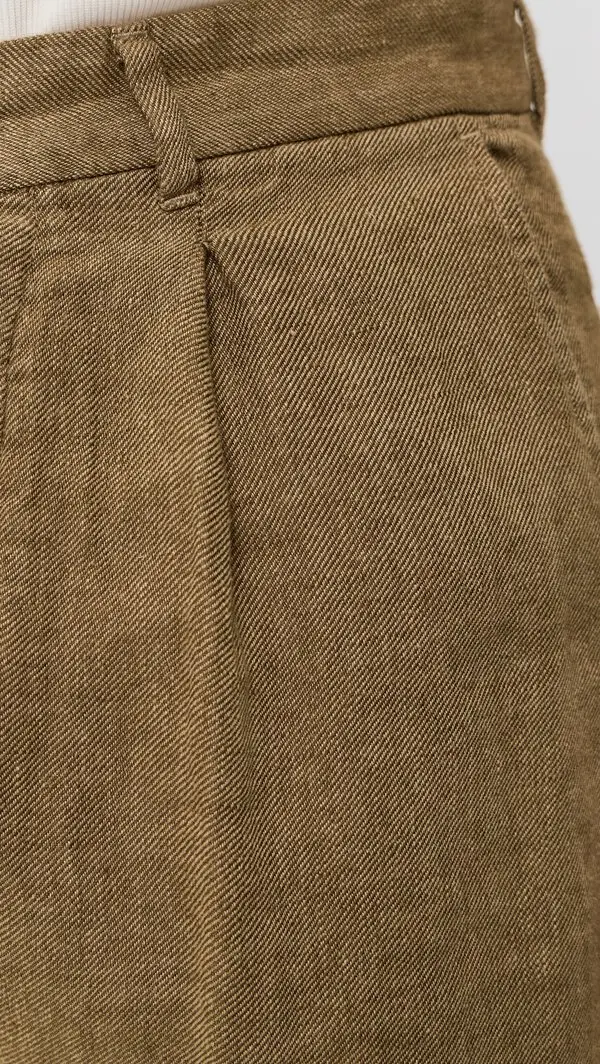ALEX CRANE Pleated Alta Trousers