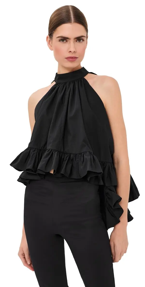 Azeeza Plath Blouse - Black