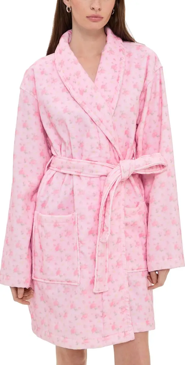 LoveShackFancy Indie Cotton Bath Robe - Ibiza Sunset
