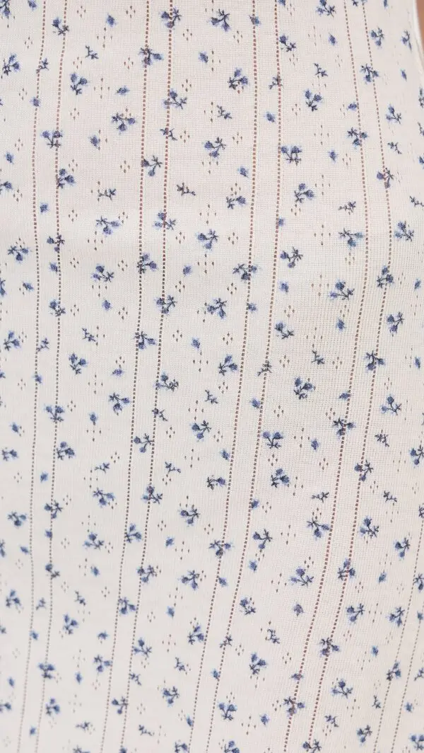COUCOU Cami Slip Dress With Floral Print