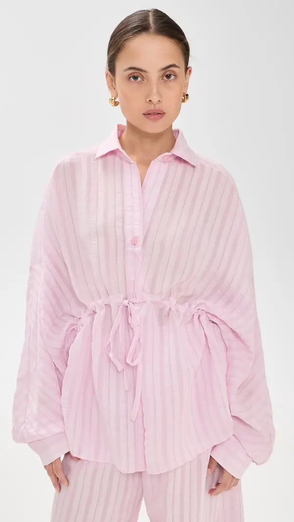 THE LATEST Dalida Fluid Stripe Shirt
