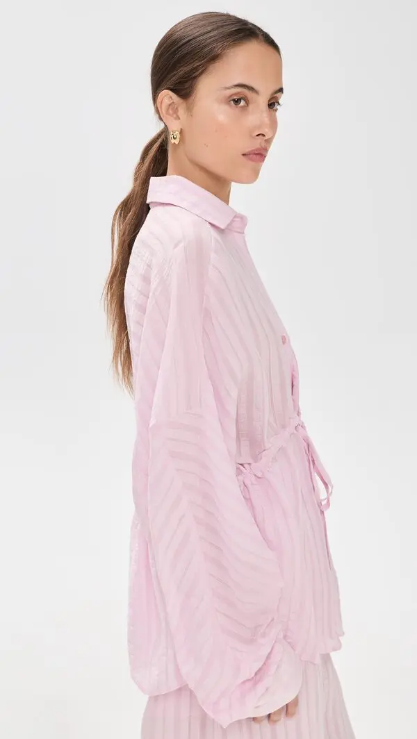 THE LATEST Dalida Fluid Stripe Shirt