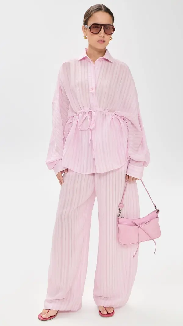 THE LATEST Dalida Fluid Stripe Shirt