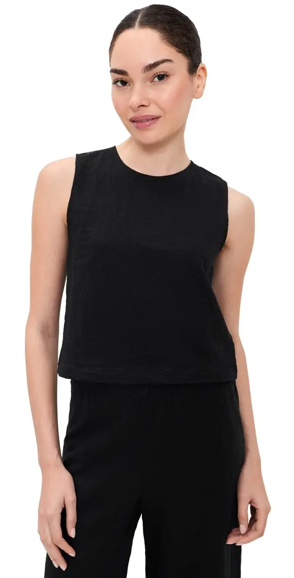Z Supply Textured Sleeveless Top - Black