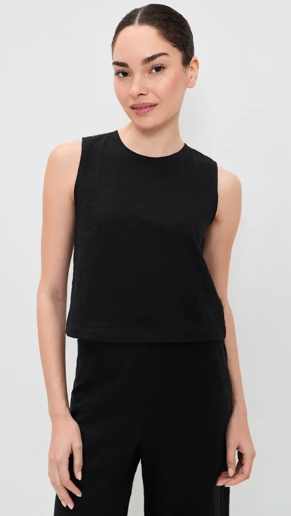 Z Supply Textured Sleeveless Top - Black