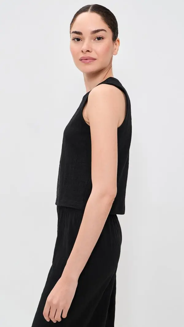 Z Supply Textured Sleeveless Top - Black