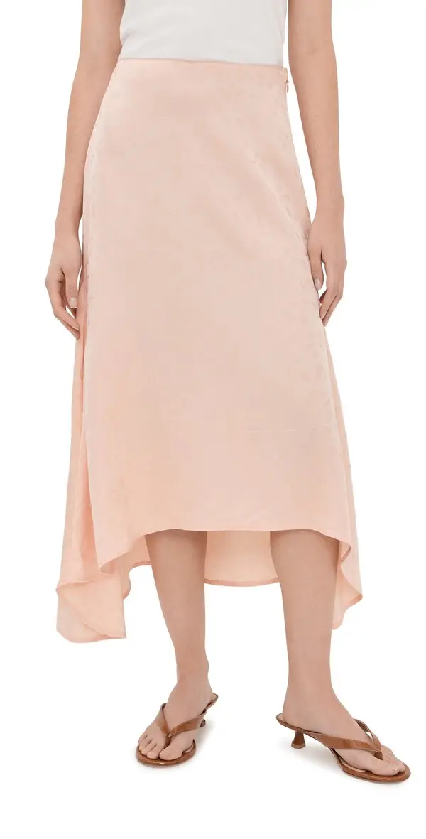 Victoria Beckham Asymmetric Midi Skirt - Blossom