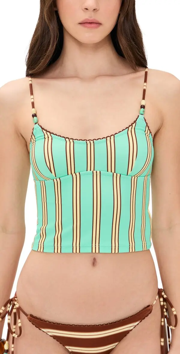 DAMSON MADDER Trudi Tankini Top - Mint
