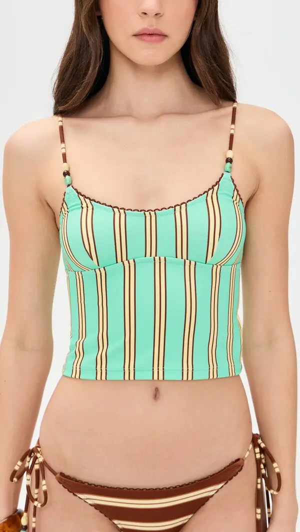 DAMSON MADDER Trudi Tankini Top - Mint