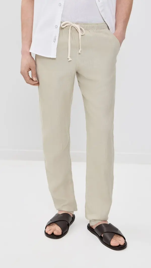 ALEX CRANE Linen Bo Pants - Bone