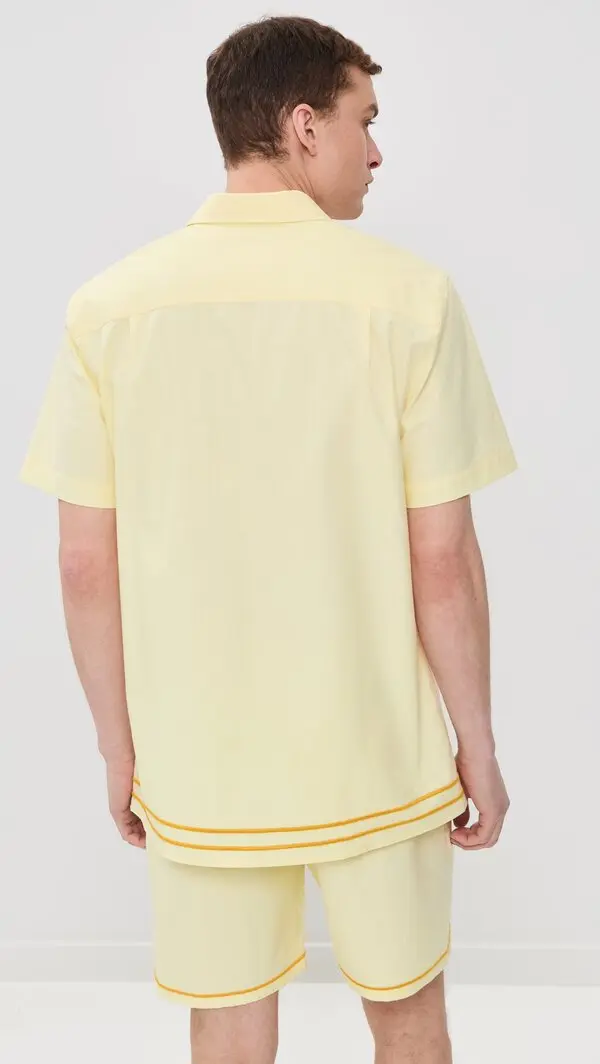 Fanm Mon Efe Embroidered Linen Camp Shirt