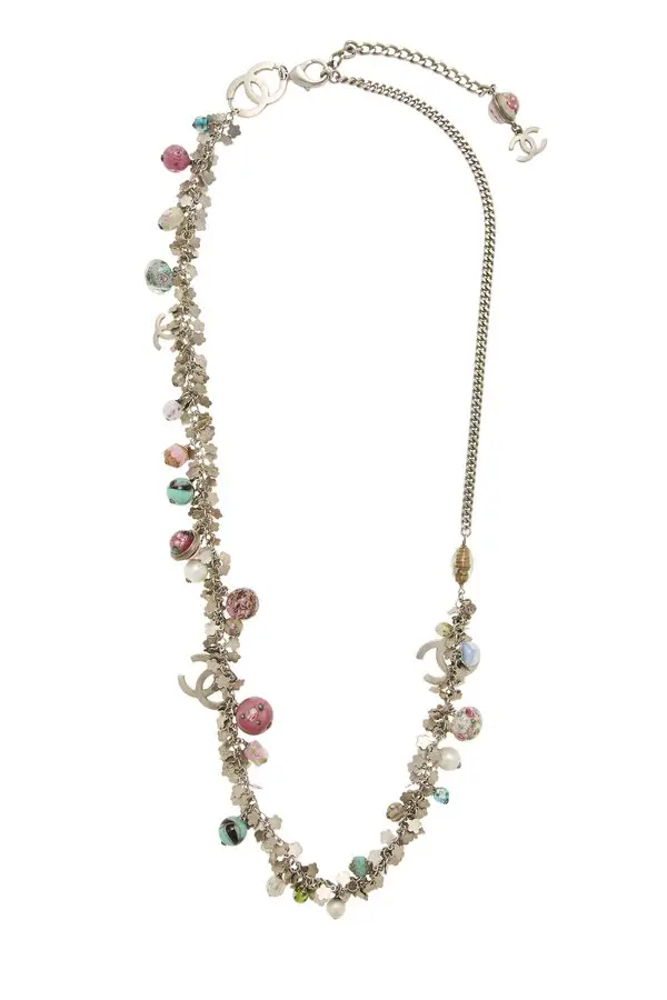 Chanel Silver Charm Necklace - Multi
