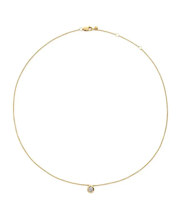 Monica Vinader Vermeil And Diamond Essentials Necklace - Gold