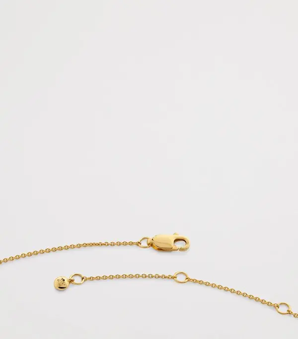 Monica Vinader Vermeil And Diamond Essentials Necklace