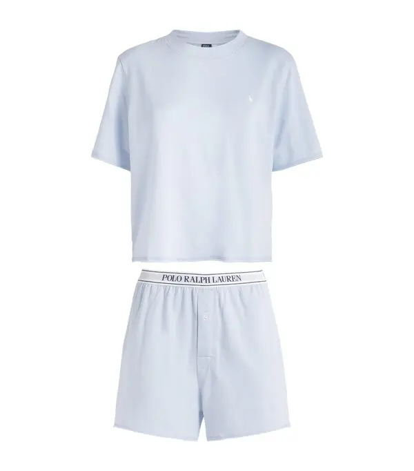 Polo Ralph Lauren Terry Short Pyjama Set - Blue