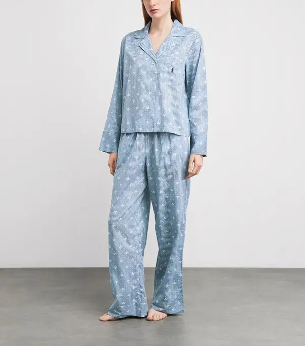 Polo Ralph Lauren Cotton Floral Stripe Pyjama Set