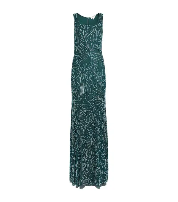 RAISHMA Embellished Vienna Gown - Green