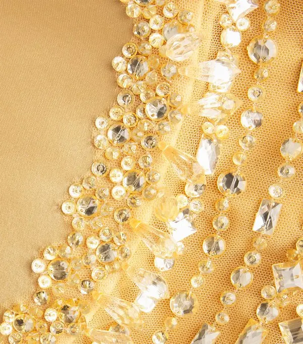 GEORGES HOBEIKA Embellished Strapless Gown