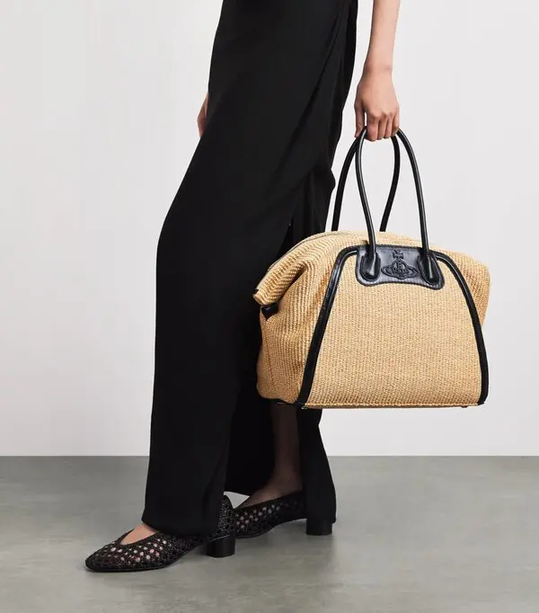 VIVIENNE WESTWOOD Woven Shirley Top-handle Bag