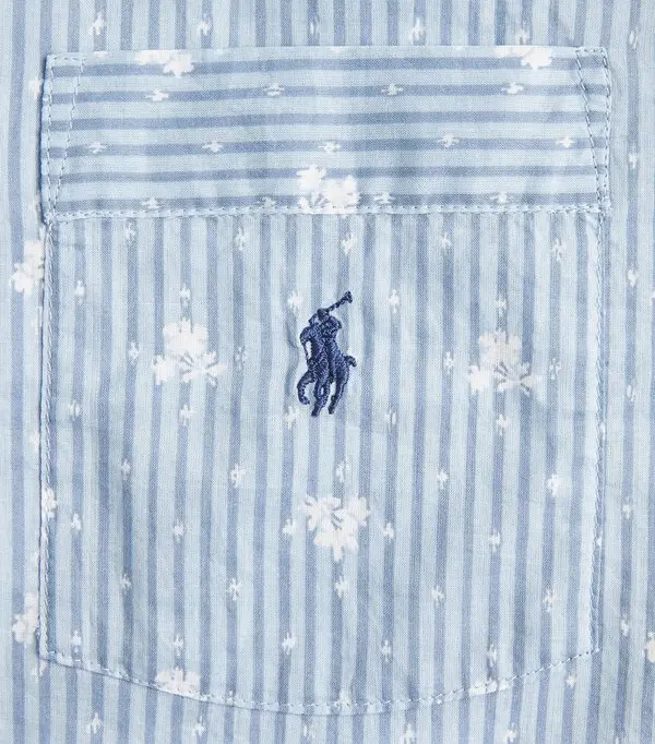 Polo Ralph Lauren Cotton Floral Stripe Pyjama Set