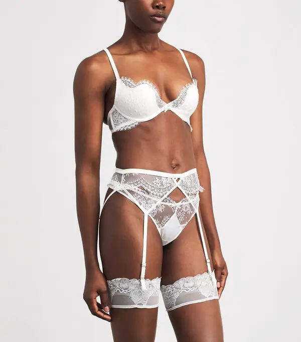 FLEUR DU MAL Lace Frankie Suspender Belt