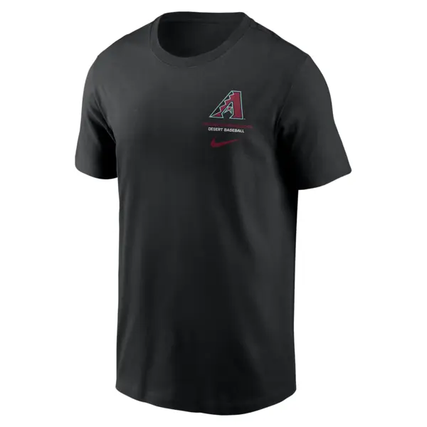 Nike Arizona Diamondbacks 2-hit Mlb T-shirt - Black