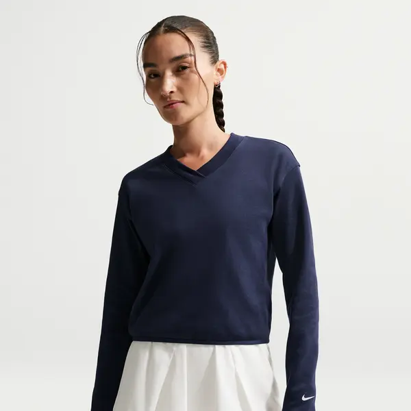 Nike V-neck Long-sleeve Golf Top - Blue