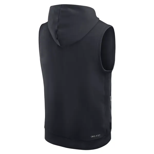 Nike Cleveland Guardians Authentic Collection Standard Issue Sleeveless Pullover Hoodie - Blue