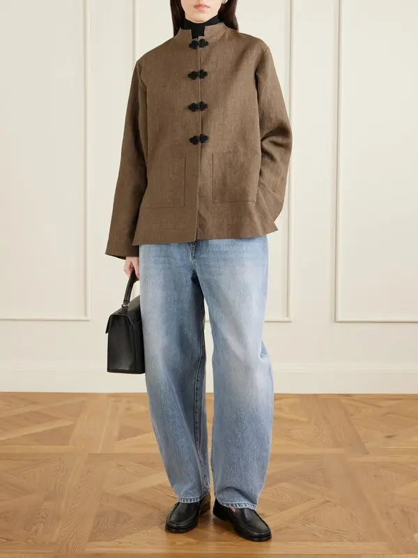 RÓHE Mandarin Linen-twill Jacket