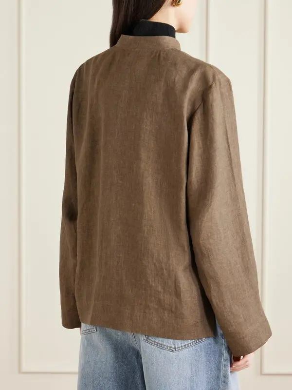 RÓHE Mandarin Linen-twill Jacket