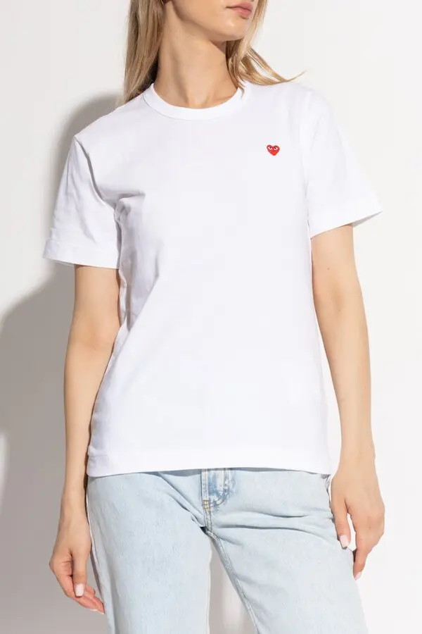 Play Comme Des Garcon T-shirt With Logo Patch