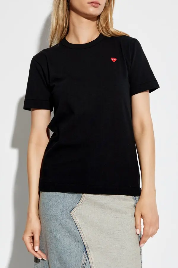Play Comme Des Garcon T-shirt With Logo Patch
