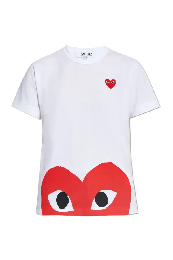Play Comme Des Garcon Printed T-shirt - White